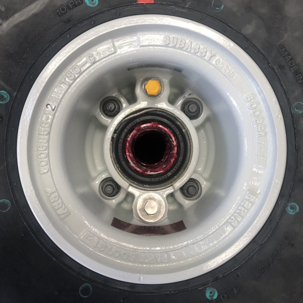 Aircraft Part No. 5006858-2 nose wheel 42, ATR component repairs