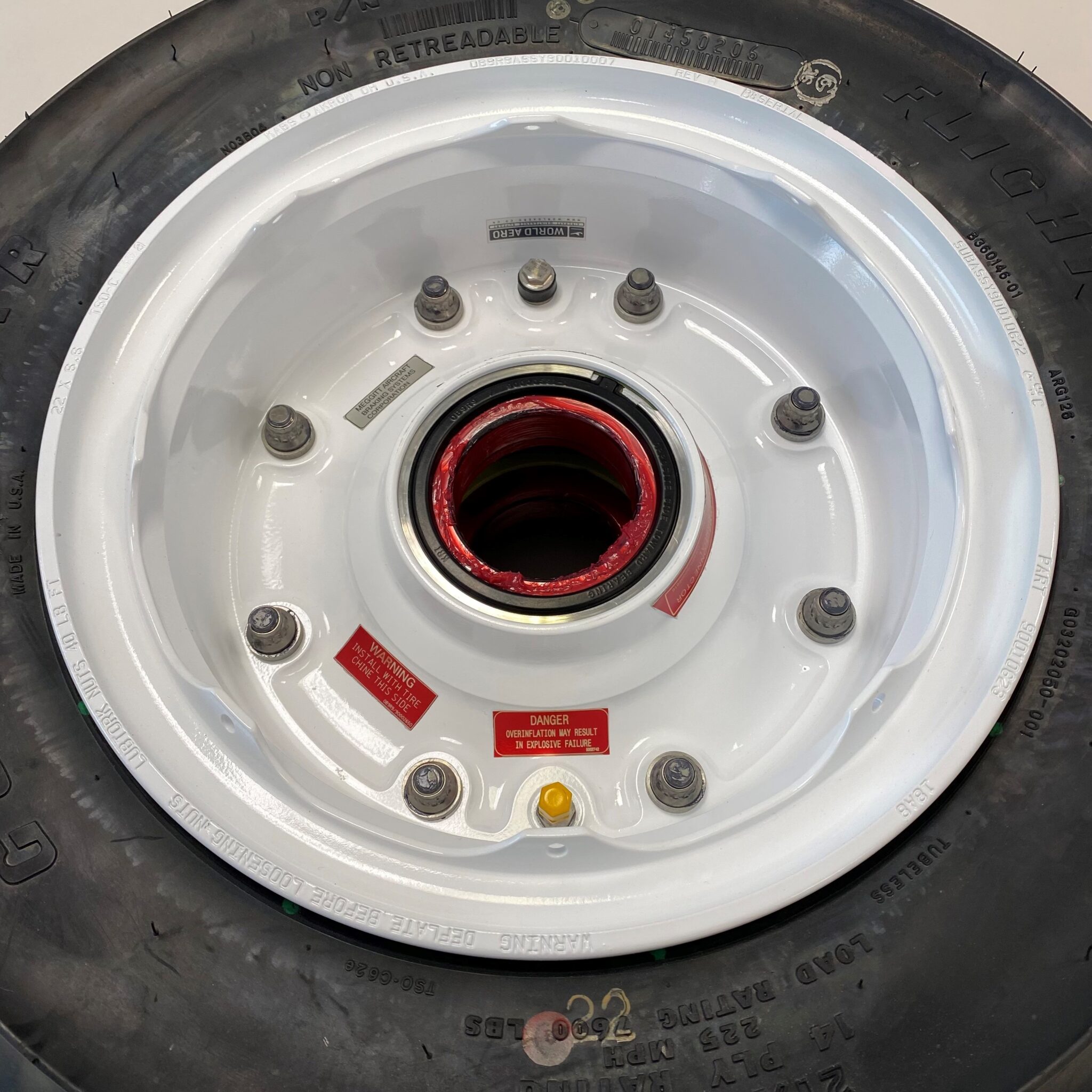 Aircraft Part No. 90010007 nose wheel GVII-G600 component repairs